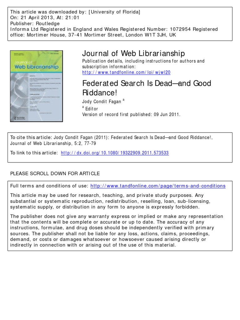 Federated Research | PDF | Usability | Computing