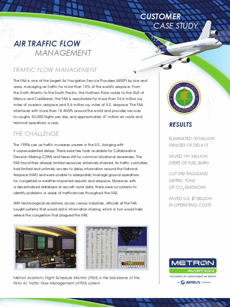 Metron FAA Case Study PDF | PDF | Air Traffic Control | Federal Aviation Administration