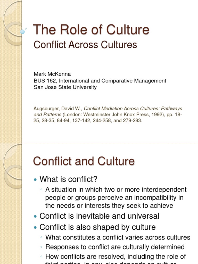 Conflict Across Cultures | PDF | Negotiation | Reason