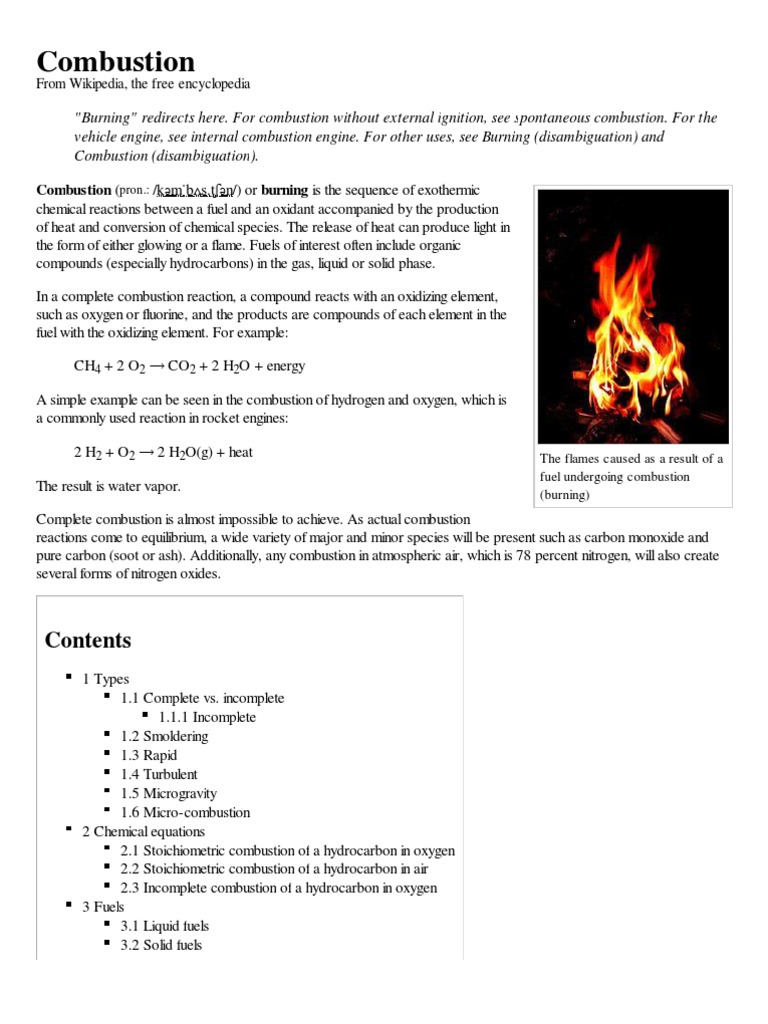 Combustion | PDF | Radical (Chemistry) | Combustion