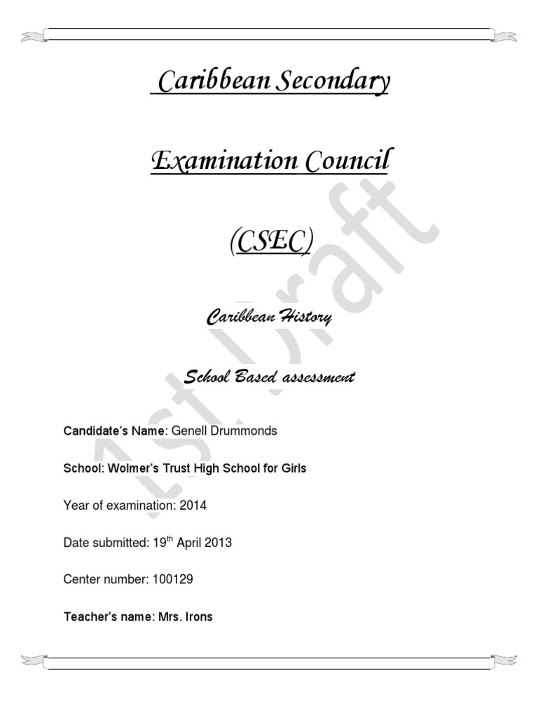 History Sba | PDF | Haiti | Rebellions