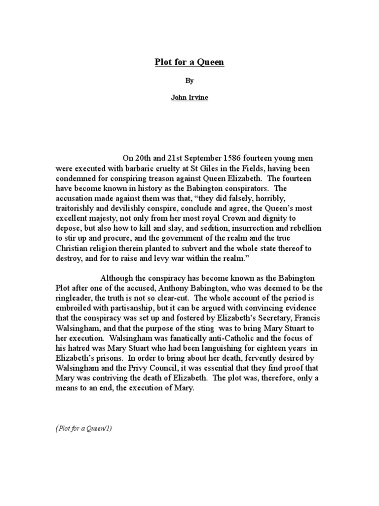 Babington Conspiracy and Its Aftermath | PDF | Mary, Queen Of Scots ...