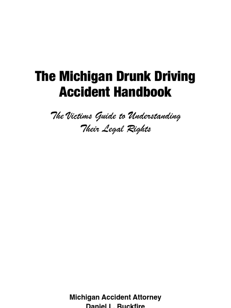 The Michigan Drunk Driving Handbook | PDF | Victimology | Deductible