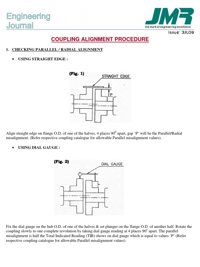 Coupling Alignment Procedure Guide | PDF | Mechanical Engineering | Science