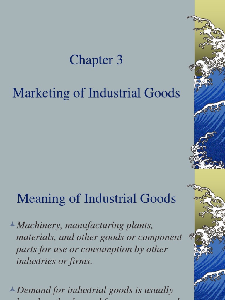 Marketing of Industrial Goods | Retail | Marketing