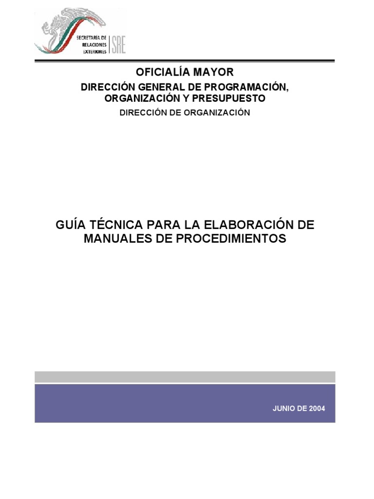 Ejemplo Manual de Operación o Procedimientos | Descargar gratis PDF ...