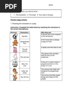 The Gingerbread Man Play Script (Easy Version) | PDF | Ginger