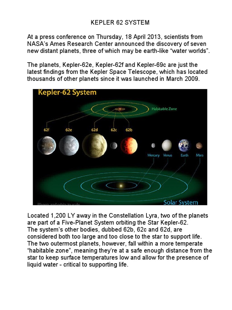 Kepler 62 System | PDF