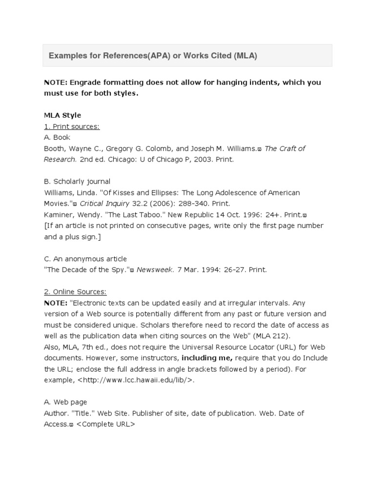 Examples For References | PDF | American Psychological Association ...