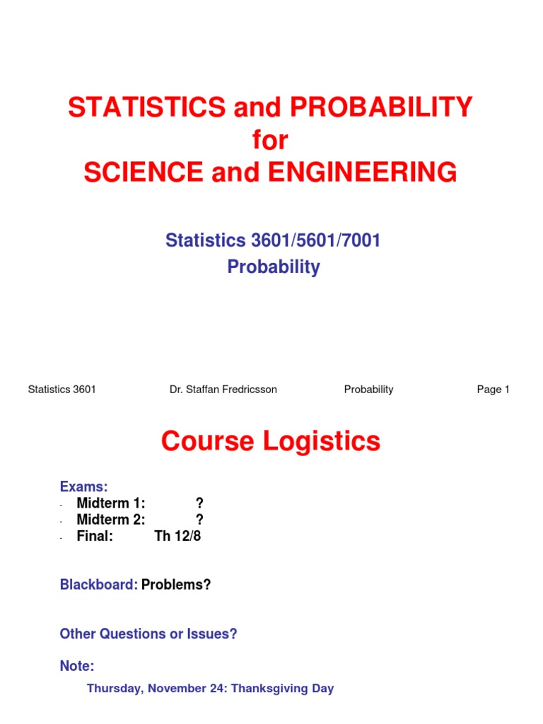 Statistics and Probability For Science and Engineering | PDF ...
