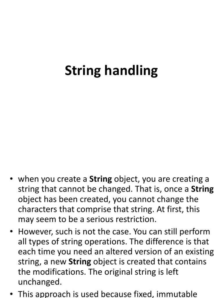 10.string Handling | PDF | String (Computer Science) | Constructor (Object Oriented Programming)