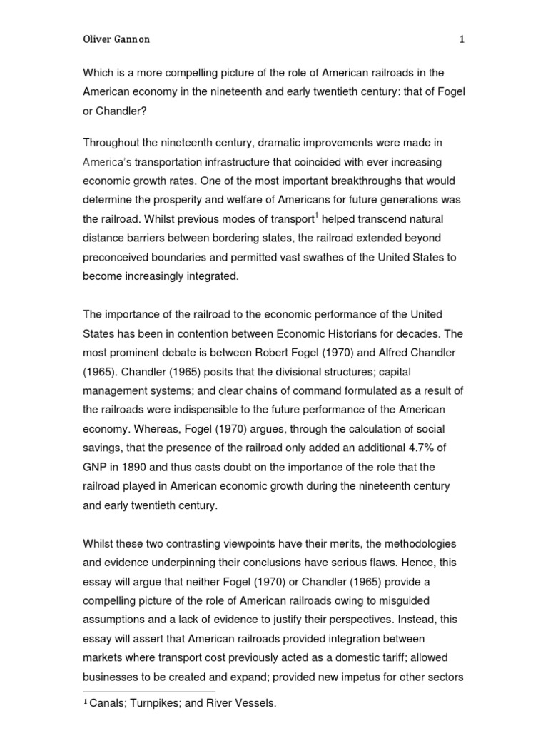 Evaluating Railroads' Economic Impact | PDF | Rail Transport | Economy ...