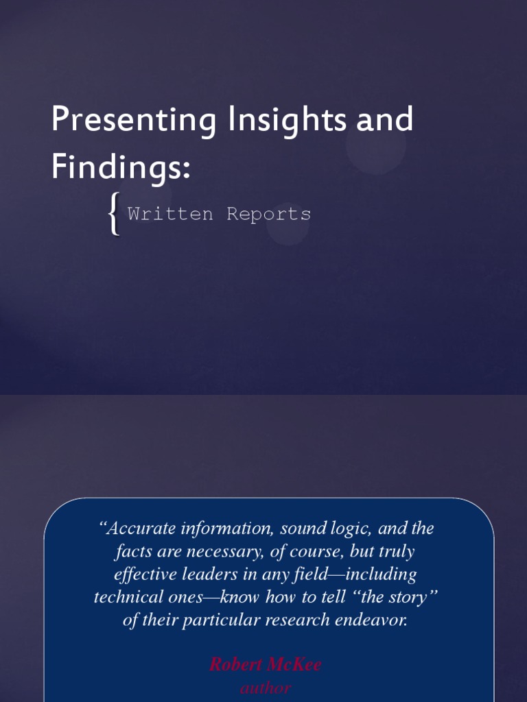 Presenting Insights and Findings | PDF | Walmart | Cognitive Science