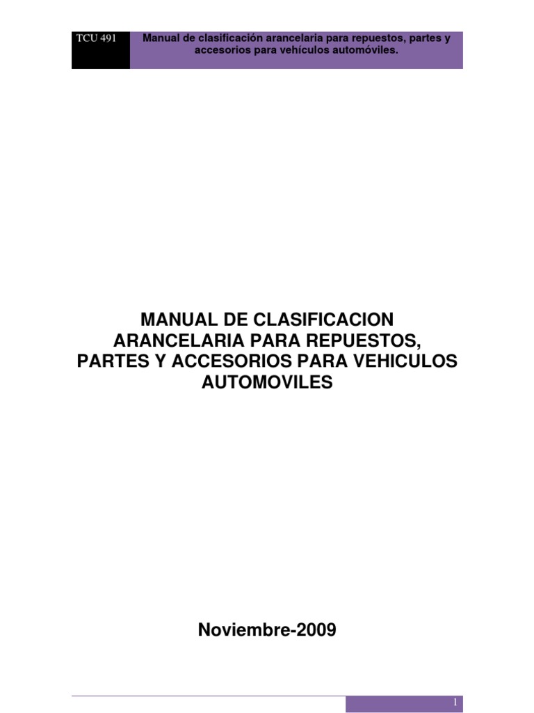 HS CODE Repuestos Vehiculos | PDF | Coche | Solvente