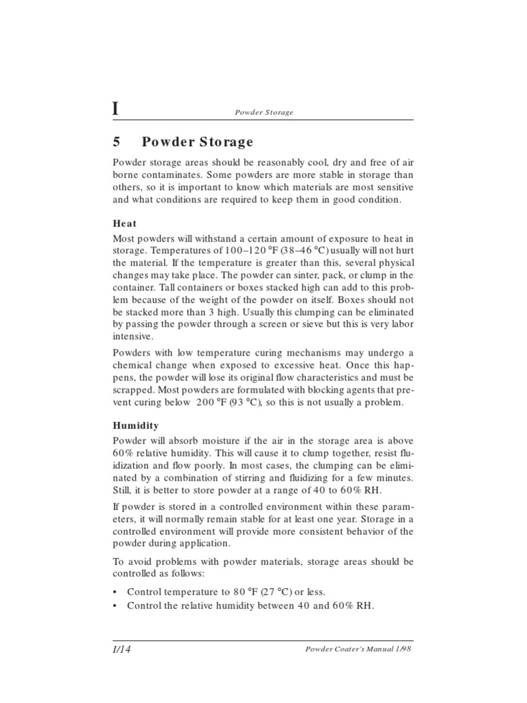 Proper Storage Conditions and Particle Size for Optimal Powder ...