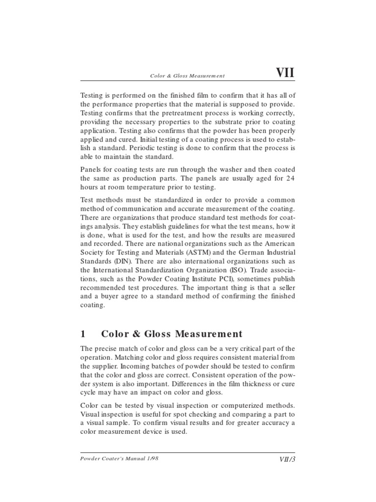 Color & Gloss Measurement | PDF | Color | Lighting