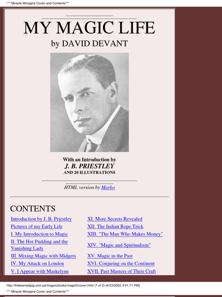 David Devant - My Magic Life | PDF | Magic (Illusion)