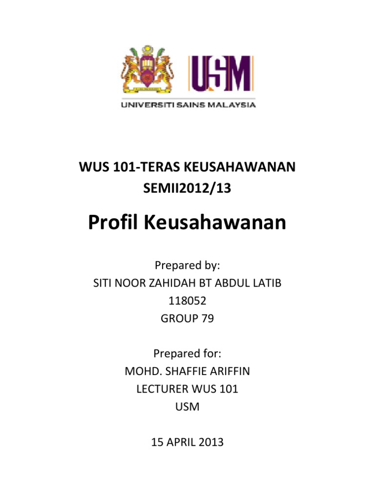 Profil Usahawan | PDF