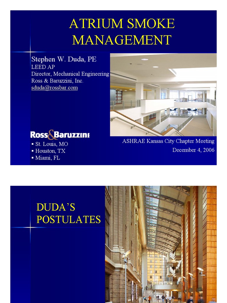 Atrium Smoke Control Guide | PDF | Ventilation (Architecture) | Building