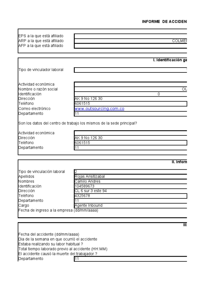 Formato Arp | PDF | Labor