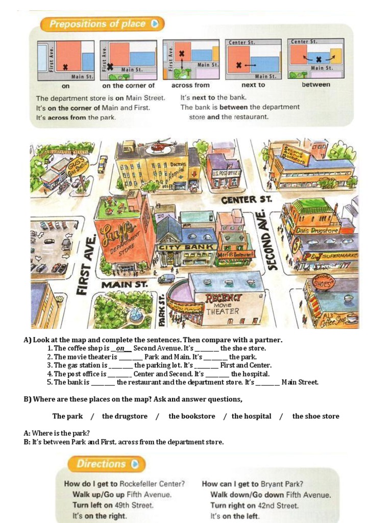 GIVING DIRECTIONS.pdf | Leisure