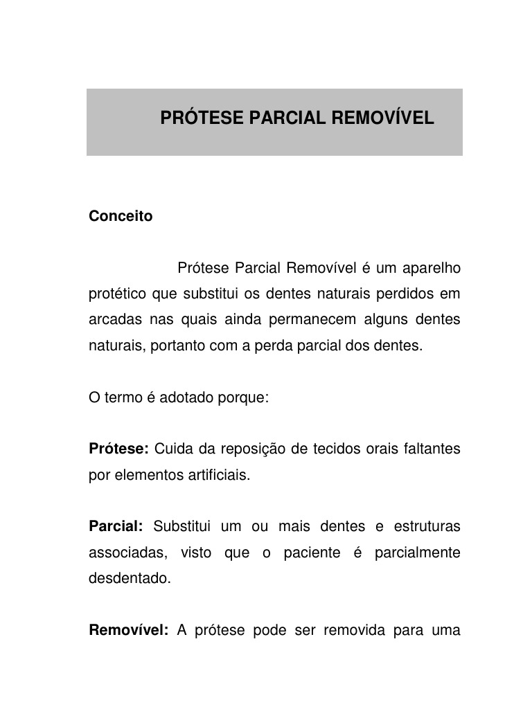 Manual de PPR | PDF | Odontologia | Dentaduras