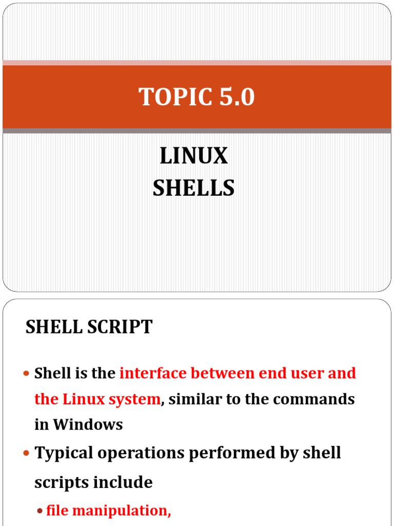 Topic 5 | PDF | Computer Terminal | Command Line Interface