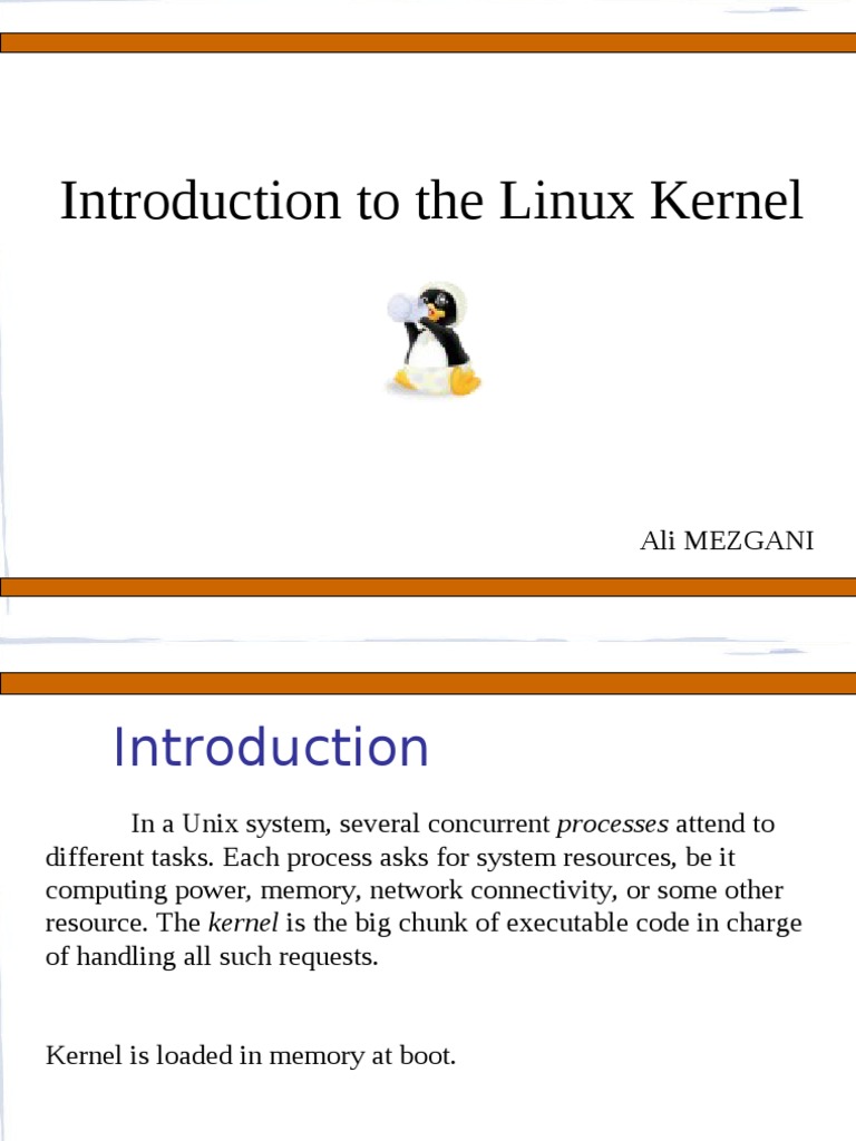 Introduction To Linux Kernel | PDF | Kernel (Operating System ...