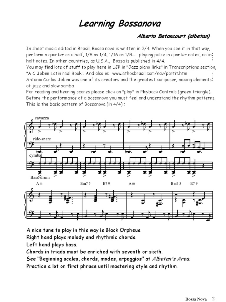 Learning Bossa | PDF