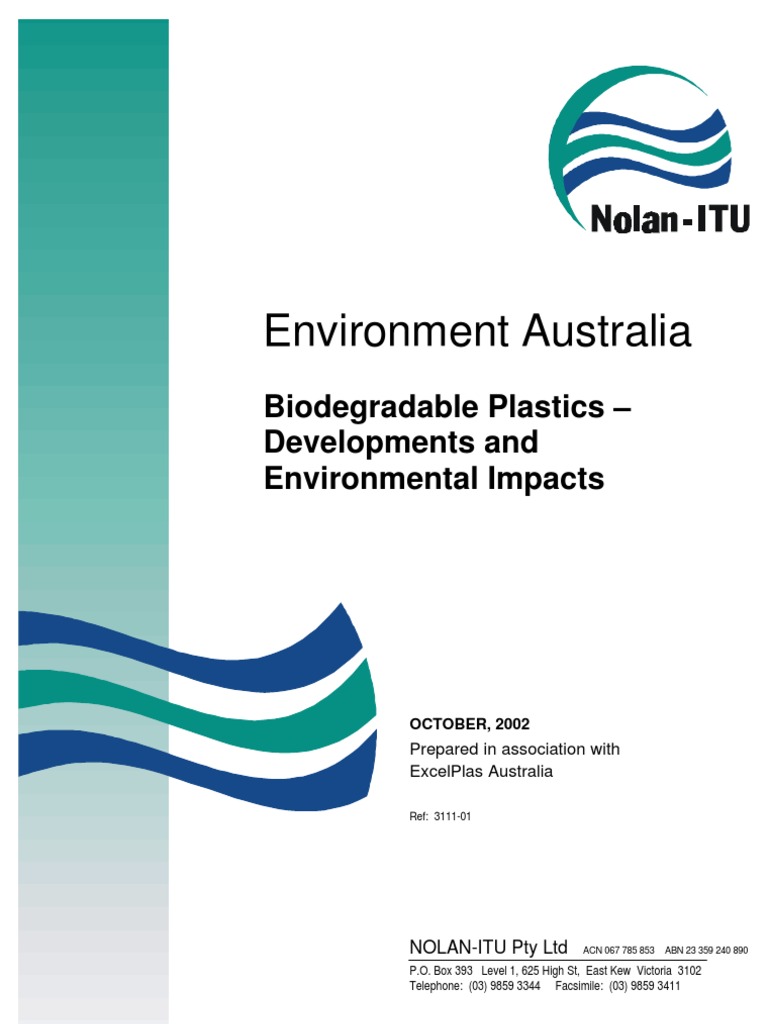 Australian Report On Biodegradable Plastics | PDF | Biodegradation ...