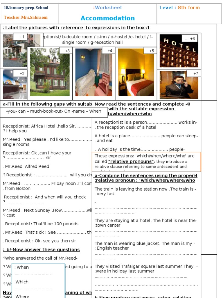 Accommodation: They Introduce A Relative Clause Referring To Some ...
