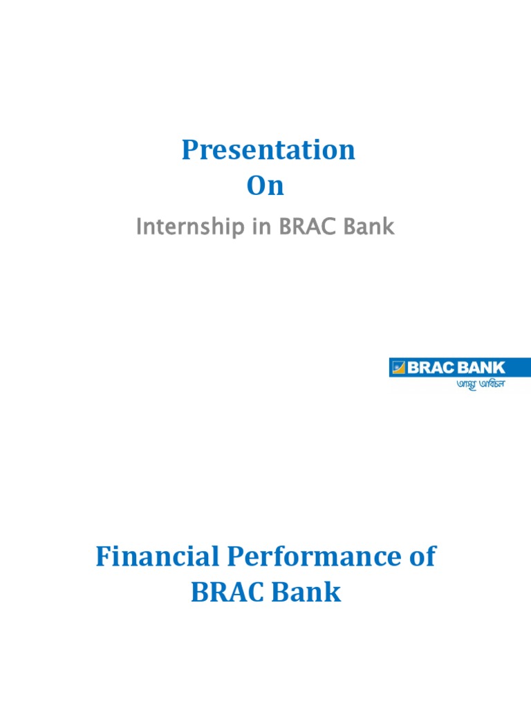 Financial Performance of Brac Bank | PDF | Return On Investment | Investing