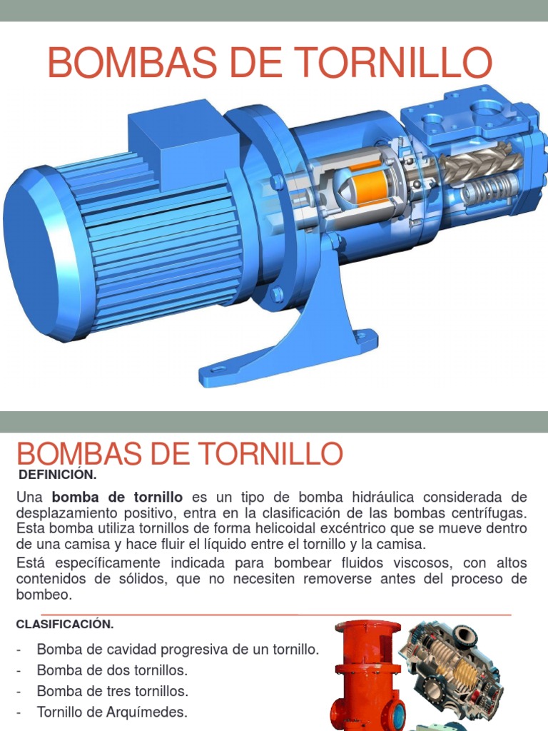 Bombas de Tornillo
