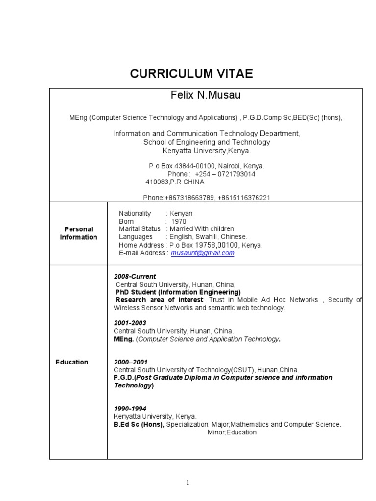 Felix Musau | PDF | Computer Network | Educational Technology