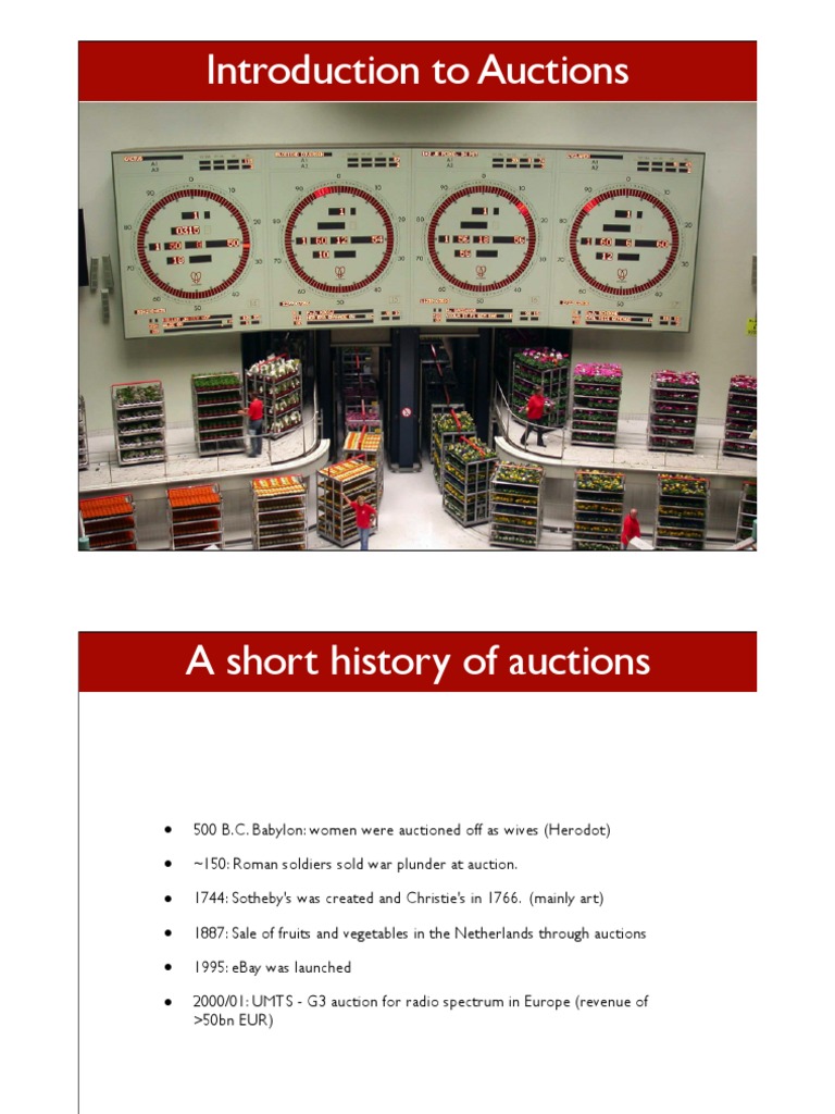 Presentation On Auction Theory by Simon Herrmann | PDF | Auction Theory ...