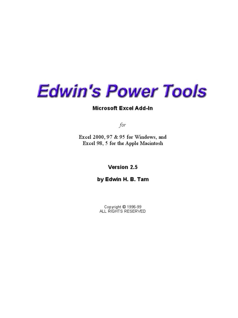 EPT User Manual | PDF | Microsoft Excel | Spreadsheet