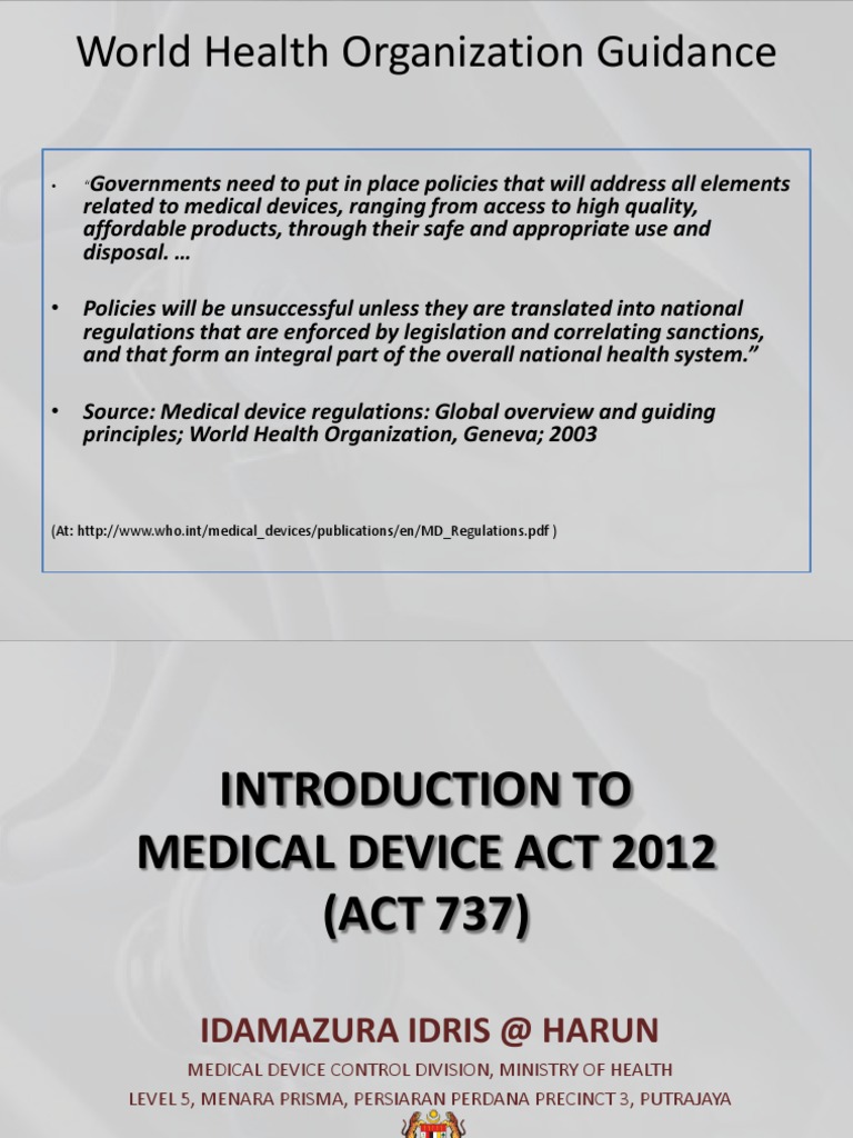 Medical Device Act 2012 | PDF
