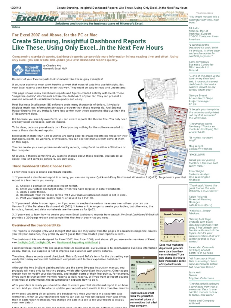 Create Stunning, Insightful Dashboard Reports Like These, Using Only ... Create Stunning, Insightful Dashboard Reports Like These, Using Only ...