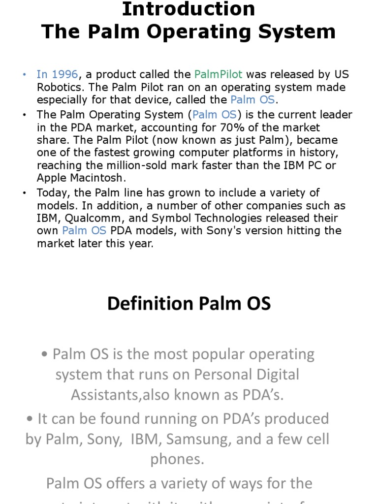 Palm OS 2608 | PDF | Operating System | Computer Data Storage