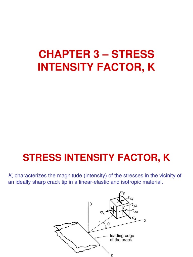 Chapter 3 - Stress Intensity Factor | PDF | Fracture Mechanics | Fracture