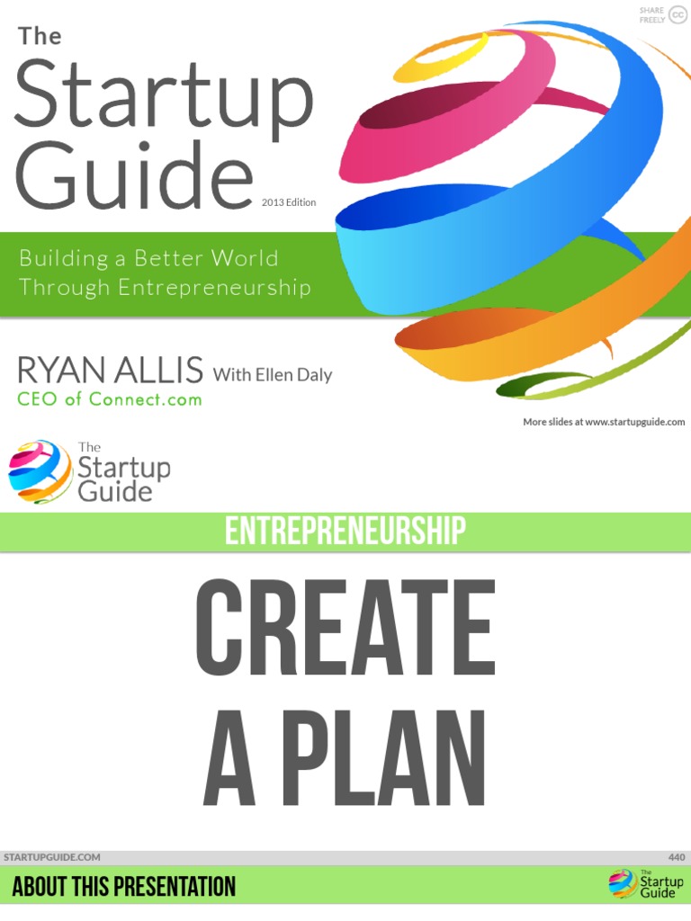 The Startup Guide - Create A Business Plan | PDF | Startup Company ...