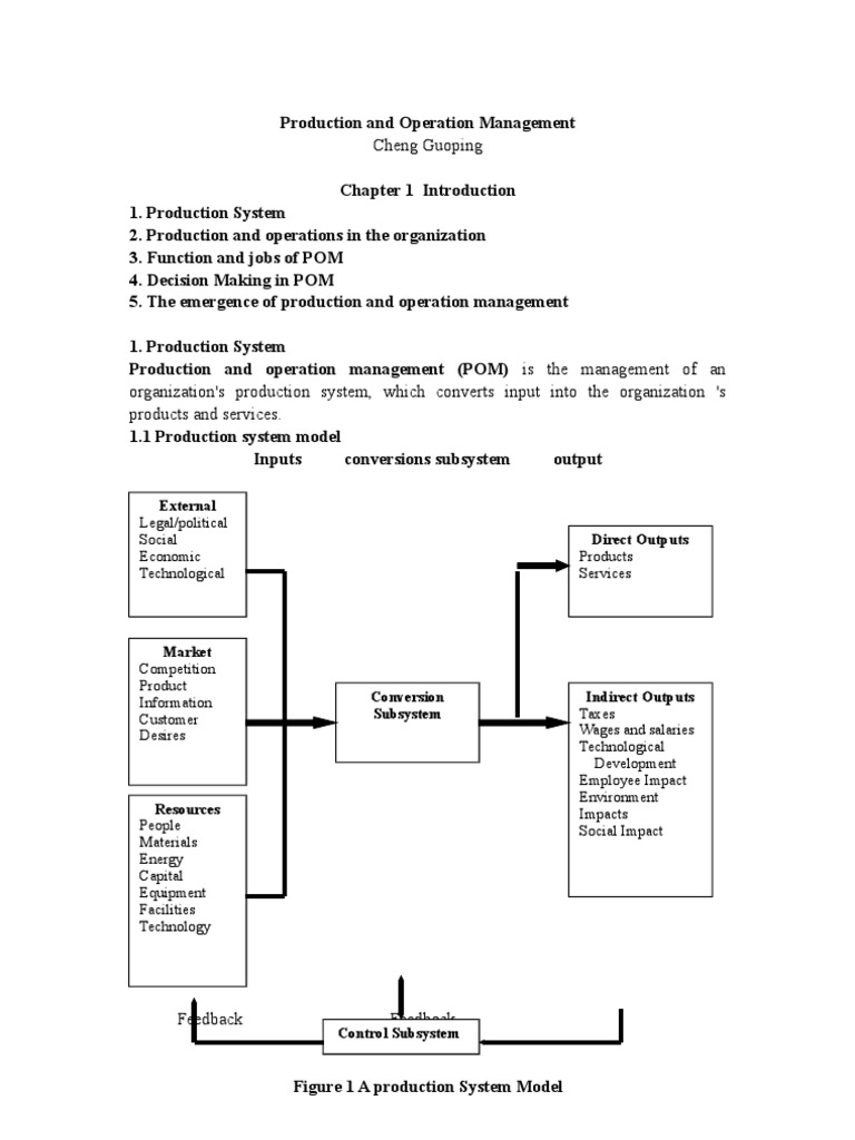 Differences in Manufacturing vs. Service Operations | PDF | Operations ...