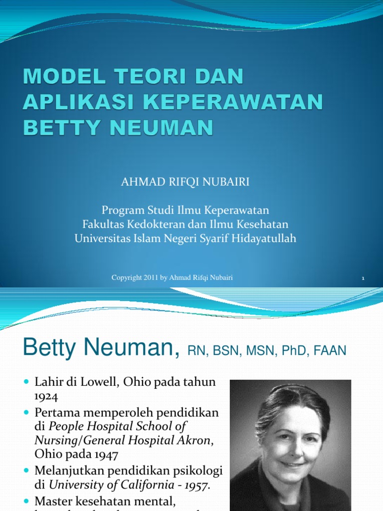 Model Teori Dan Aplikasi Keperawatan Betty Neuman | PDF | Wellness