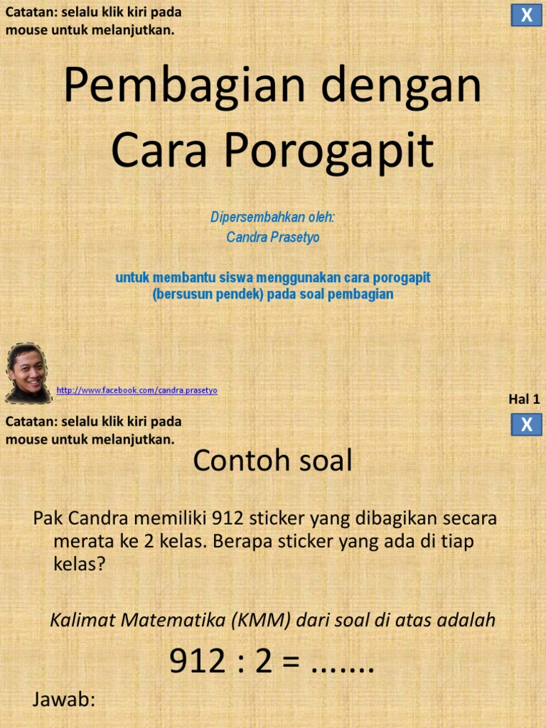 Cara Pembagian Porogapit (By Candra) | PDF