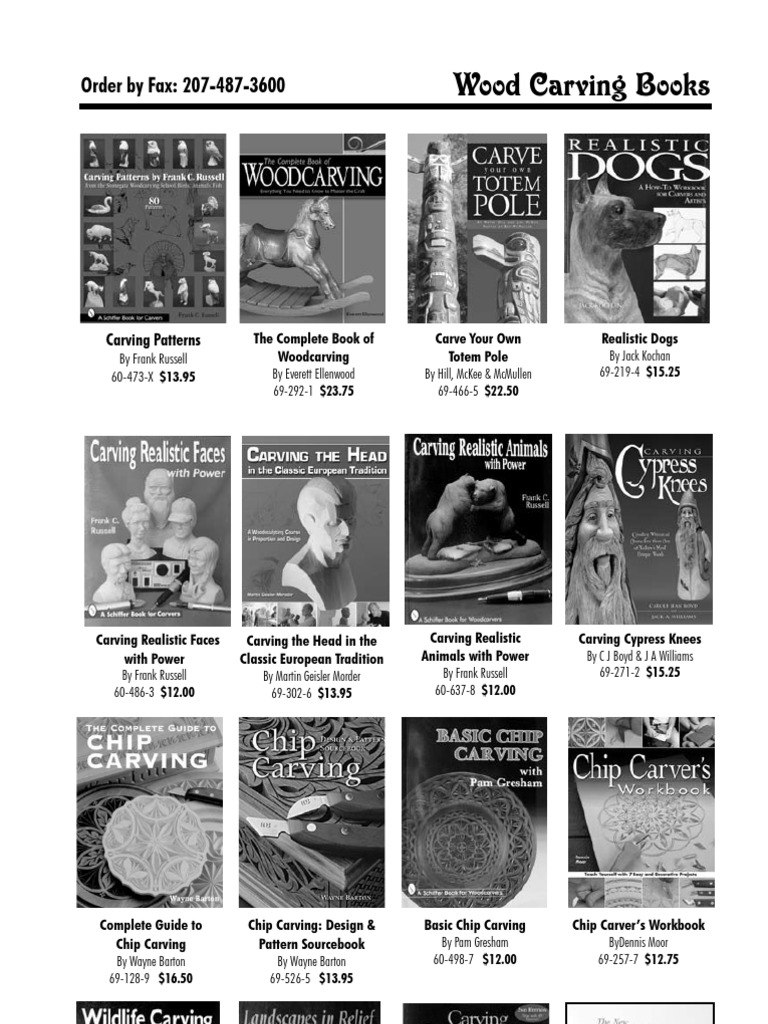Wood Carving Books and Patterns Guide | PDF | Gift Card | Payments