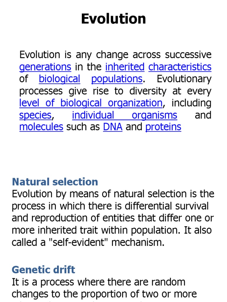 Understanding Evolutionary Mechanisms | PDF | Natural Selection | Evolution