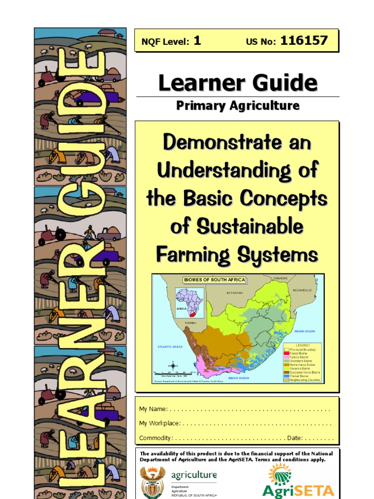 Basic Concepts of Sustainable Farming 116157 Learner Guide | PDF ...