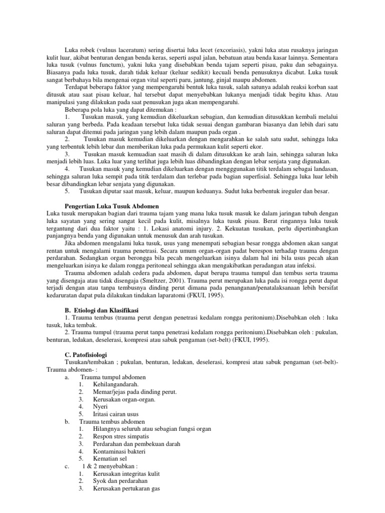Luka Tusuk | PDF