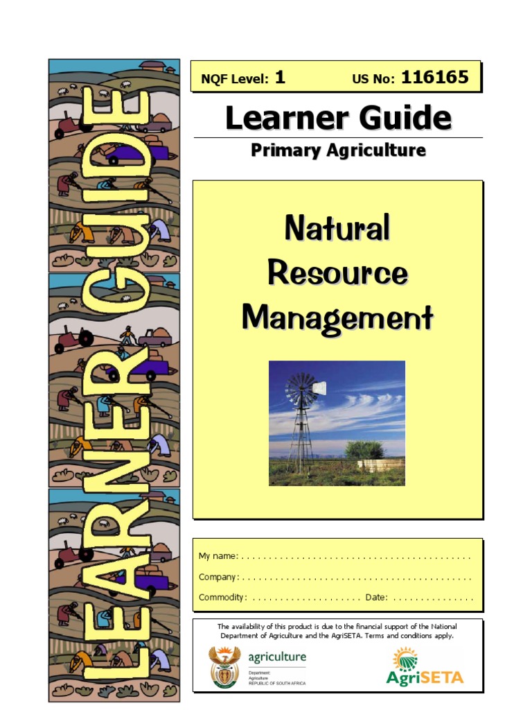 Natural Resource Management 116165 Learner Guide | PDF | Farms | Tillage