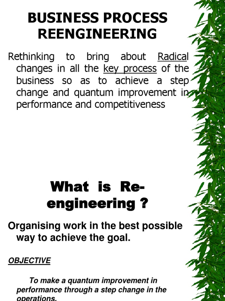 Business Process Reengineering | PDF | Inventory | Business Process